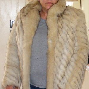 Saga Furs Jackets & Coats | Genuine Saga Silver Fox Fur Coat Short Jacket Real | Poshmark